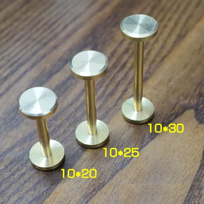 DHgate.com:20-30mm Brass Rivets for Leathercraft - 100 Sets Screwback ...
