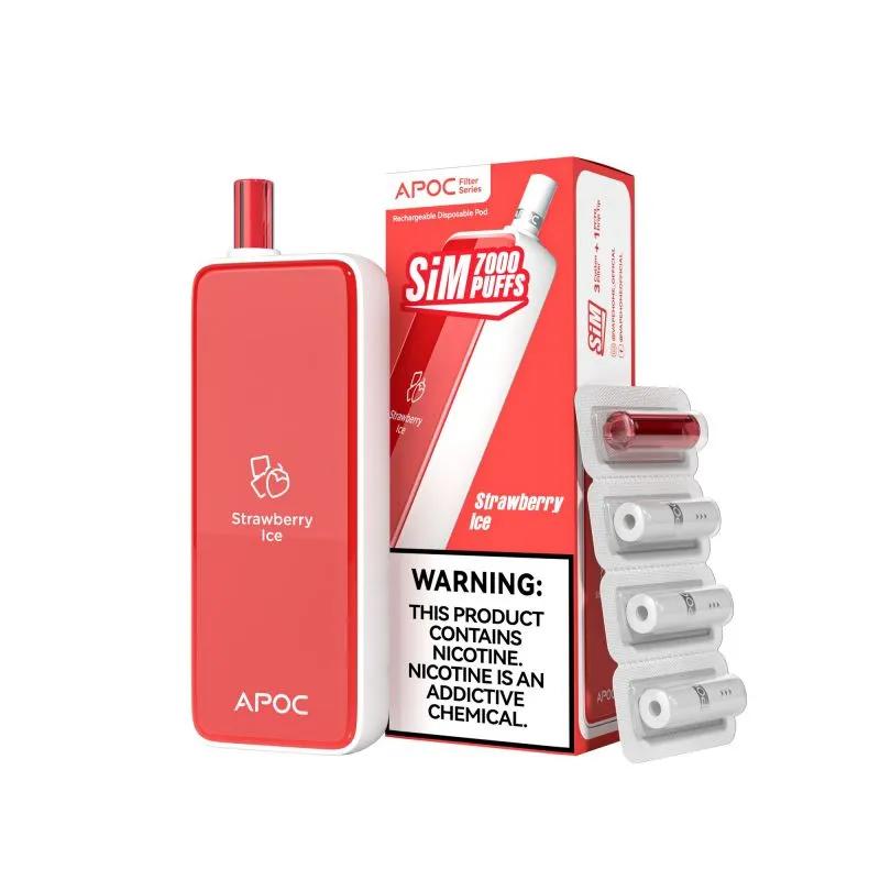 Vape Jetable Original APOC SIM 7000 Puff Vape Pen Cigarettes ...