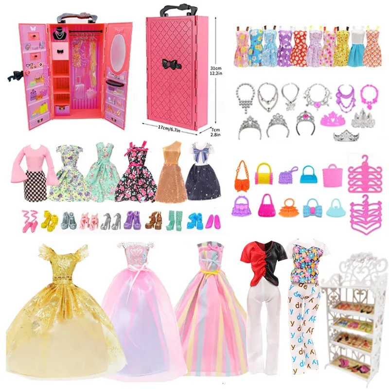 DHgate.com:Dollhouse Accessories Set: 73-Piece Playset with Wardrobe ...