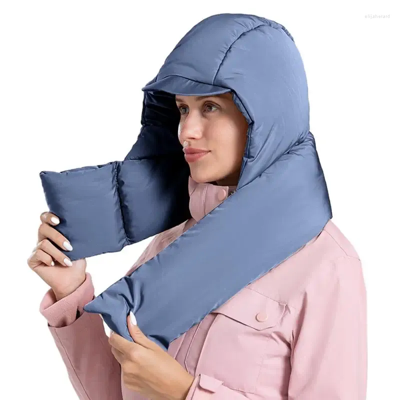 DHgate.com:Womens Waterproof Windproof Hooded Scarf with Cozy Down Hat ...