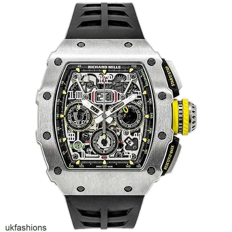 RM11-03 Style Titanium Automatic Chronograph Watch - Flyback, Skeleton ...