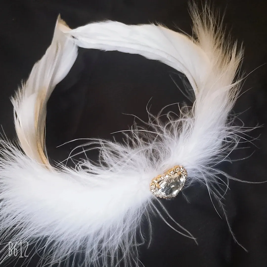 Adult Acrylic Feather Headband Swan Lake Ballet Headwear, 20s Flapper ...