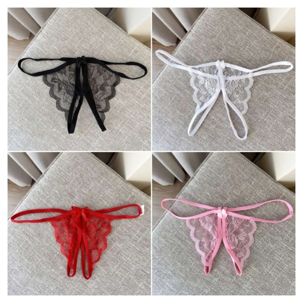 Lace Open Crotch Panties - Sexy Lingerie Thongs for Women: Ultra Thin G ...