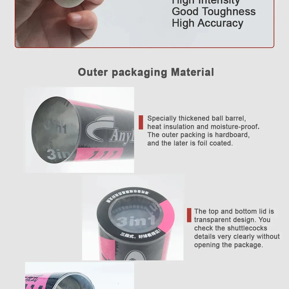 24 Premium Badminton Shuttlecocks - Durable Hybrid Feather Birdies for ...