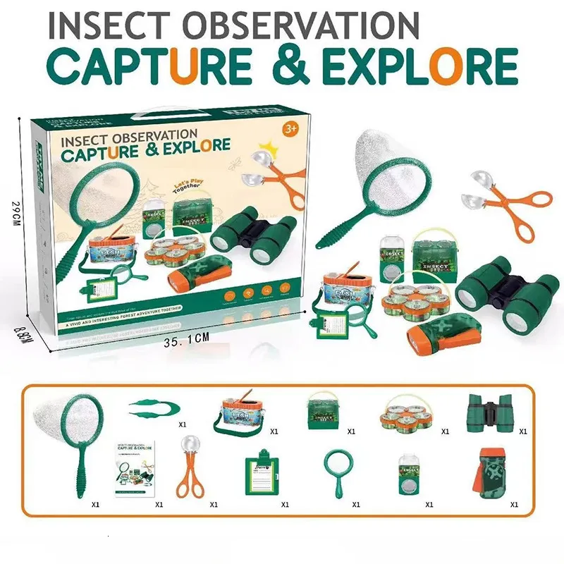 Insect Magnifying Glass Observation Box Kit Bug Viewer, Catcher, Cage ...