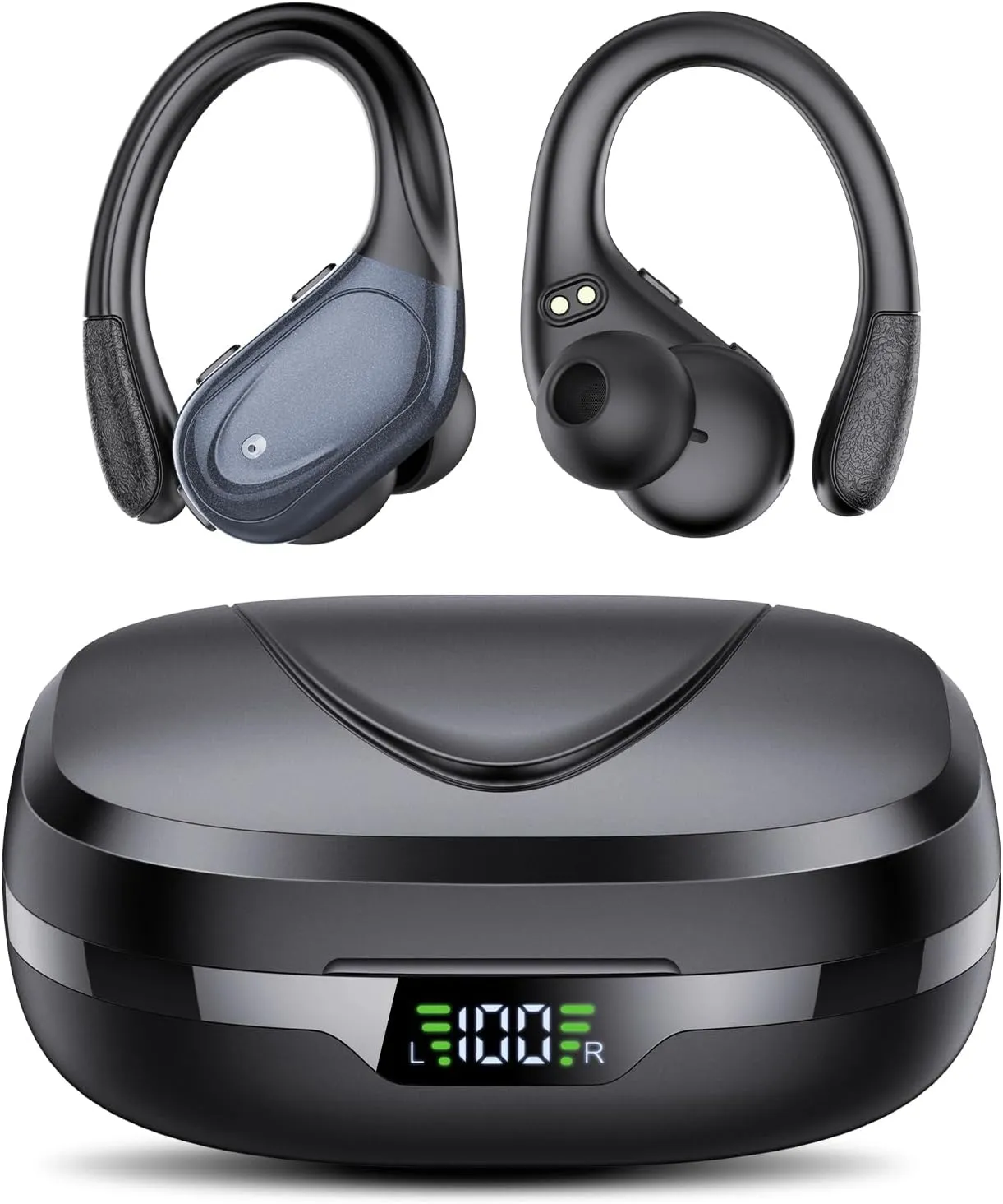 Premium Wireless Earbuds: Bluetooth 5.3, 60H Playtime, LED Display, ENC ...