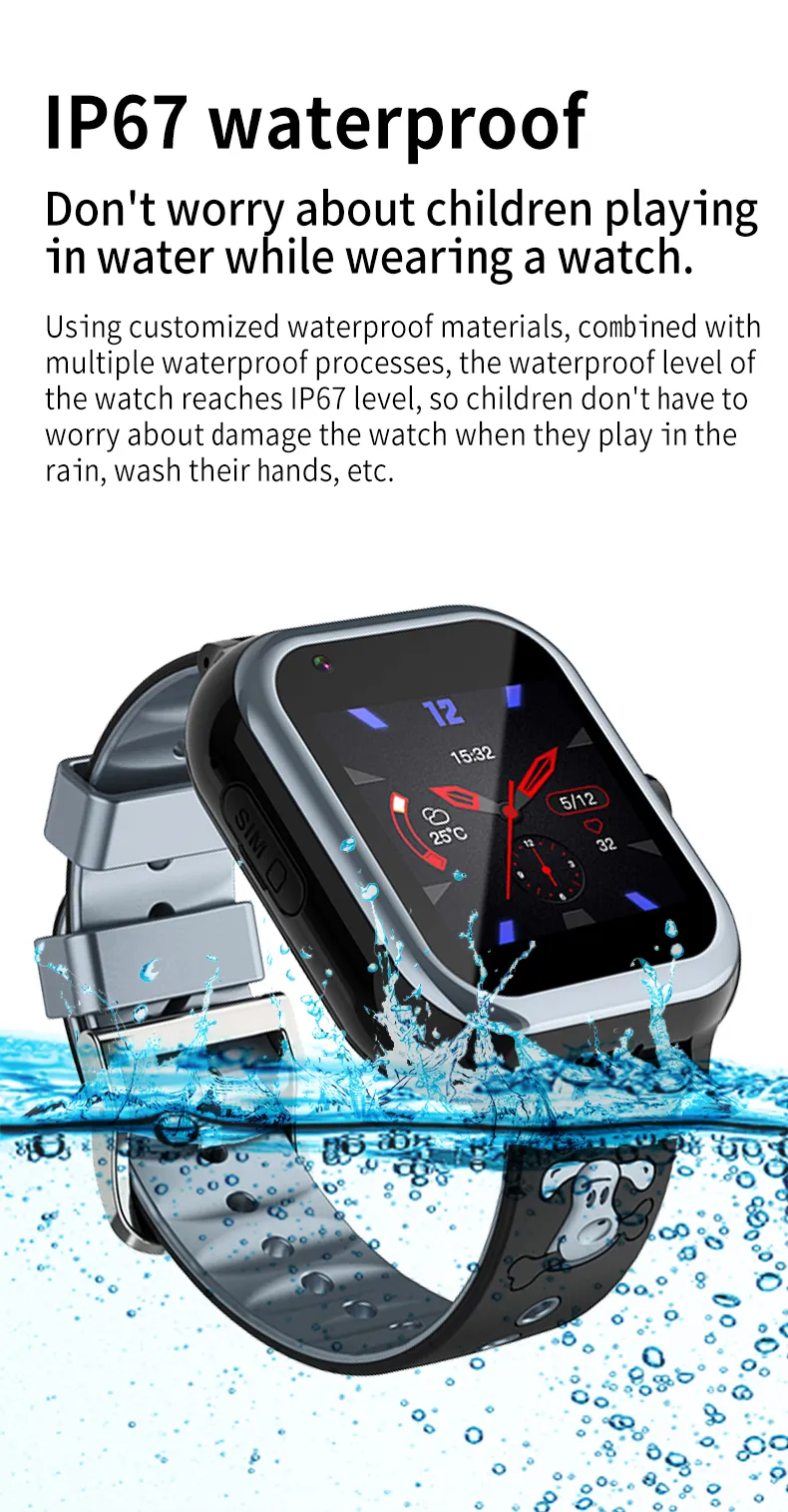 New Product Creativity 2024 Childrens Smartwatch GPS With SOS Button From Hyx_watch, $37.96 ...
