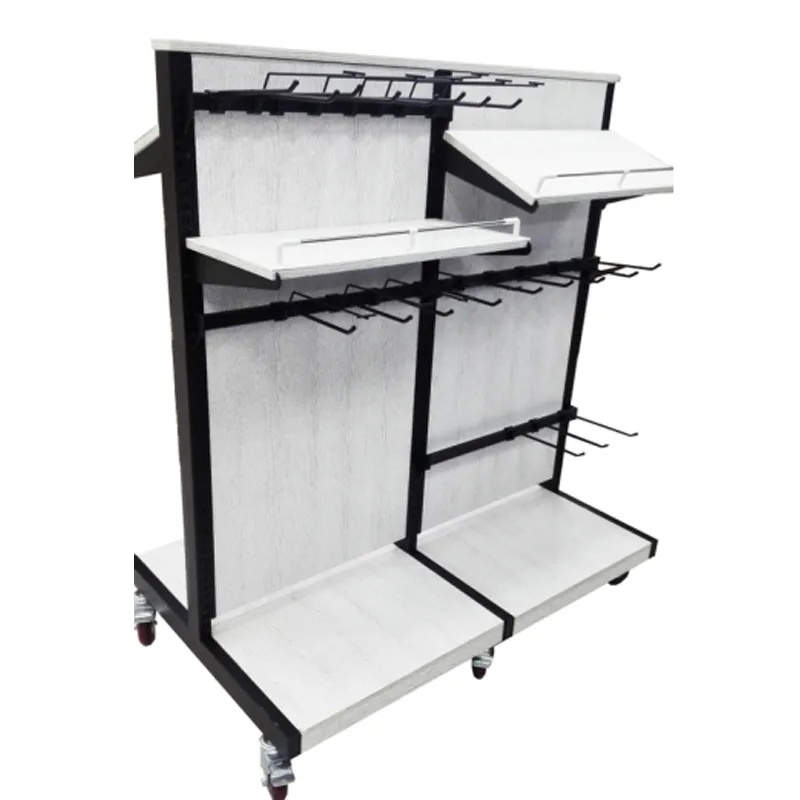 DHgate.com:Double-Sided Supermarket Shelf Rack, Heavy-Duty Metal Retail ...