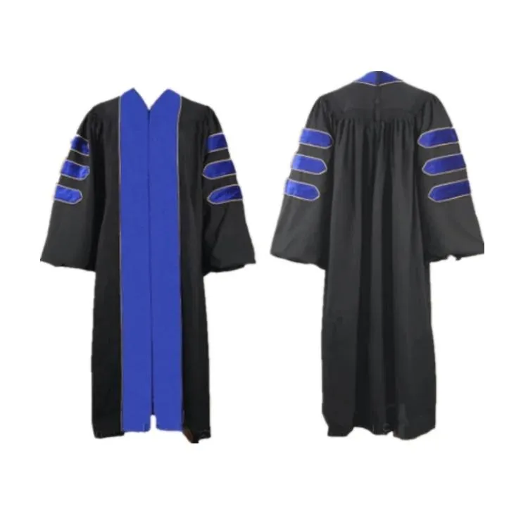 Deluxe Doctoral Graduation Gown & Hood - Premium Academic Regalia, PHD ...