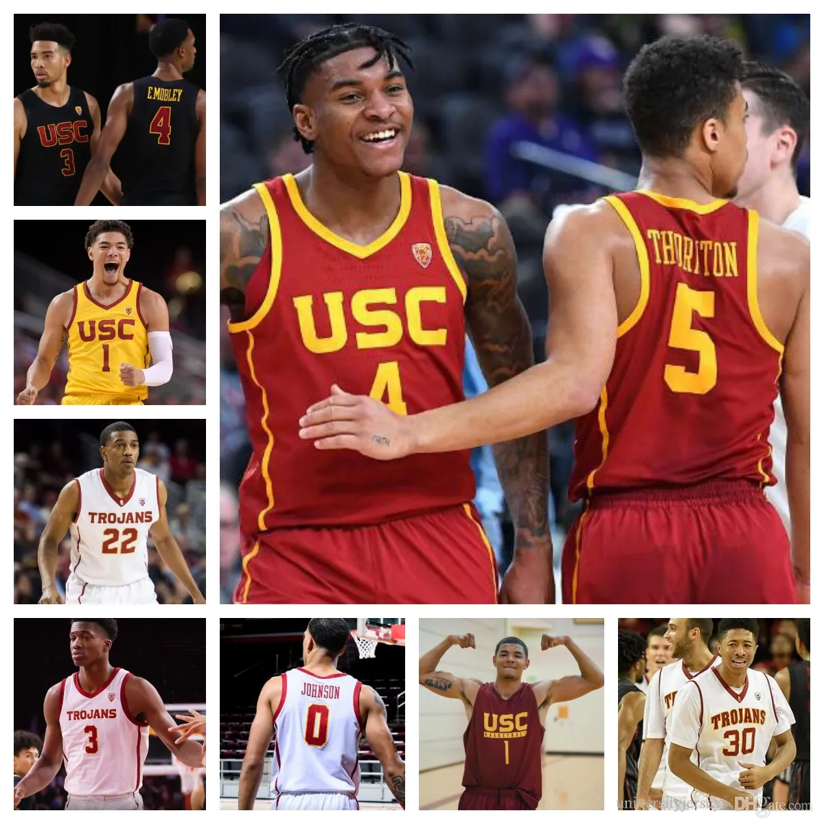DHgate.com:Trojans Basketball Jerseys - Iwuchukwu, Collier, Rodman ...