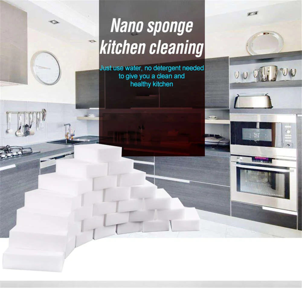 Melamine Sponge Magic Eraser Cleaner for Kitchen and Bathroom, High ...