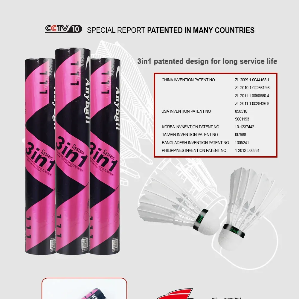 24 Premium Badminton Shuttlecocks - Durable Hybrid Feather Birdies for ...