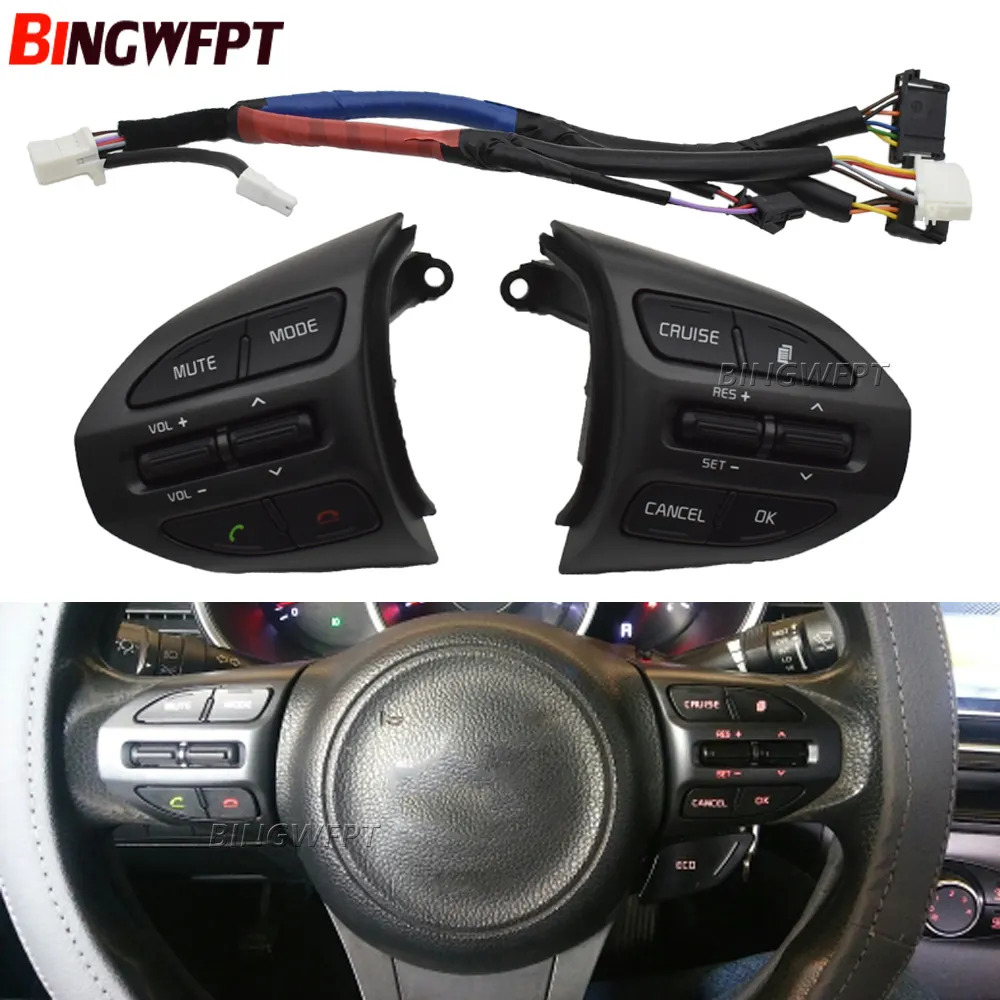 Kia K5 Optima 2014 2015 Steering Wheel Switch Red Backlight, Multi ...