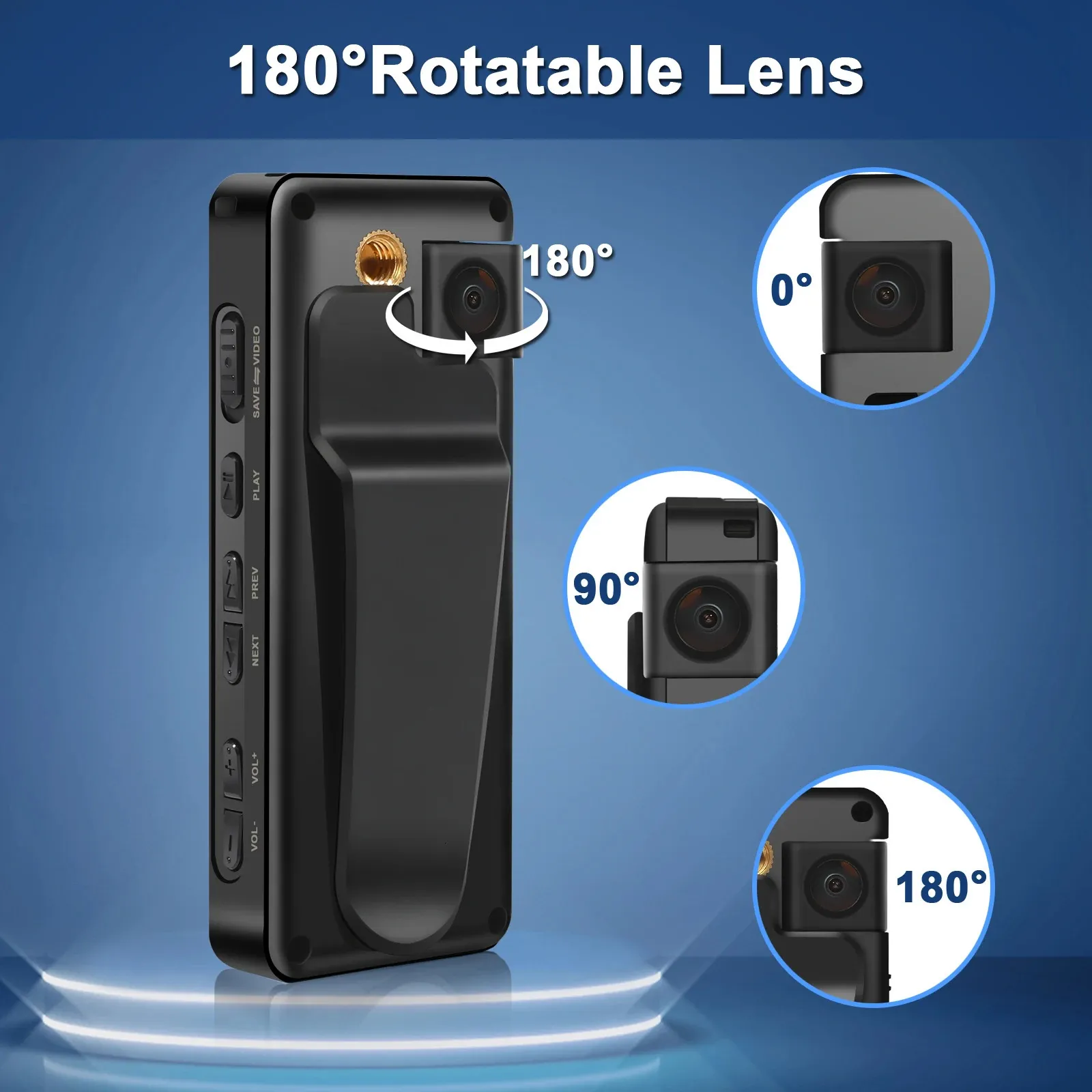 Mini HD 1080P Camera: Motion Detection, 180° Rotating Lens, Perfect for ...