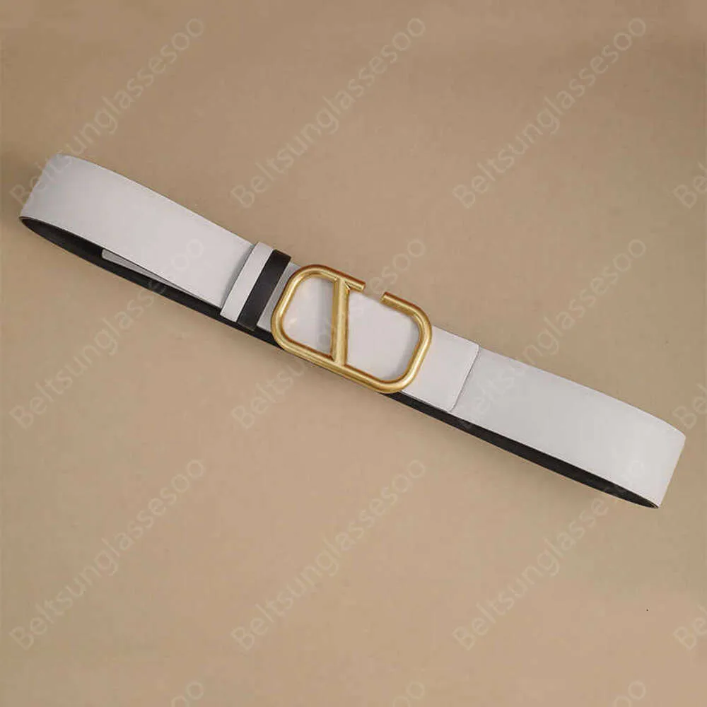 Designer Genuine Leather Belt With Gold Buckle Luxury Fashion Accessory ...