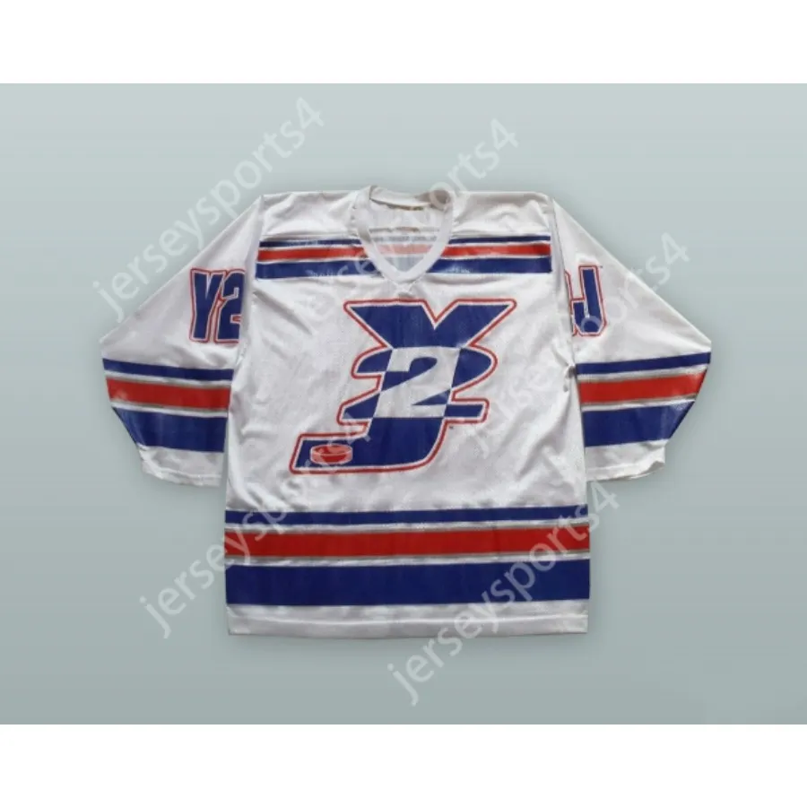 Custom CHRIS JERICHO Y2J WHITE HOCKEY JERSEY NEW Top Stitched S M L XL ...