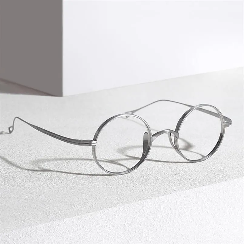 DHgate.com:Vintage Round Titanium Eyeglasses Frame, Handcrafted Retro ...