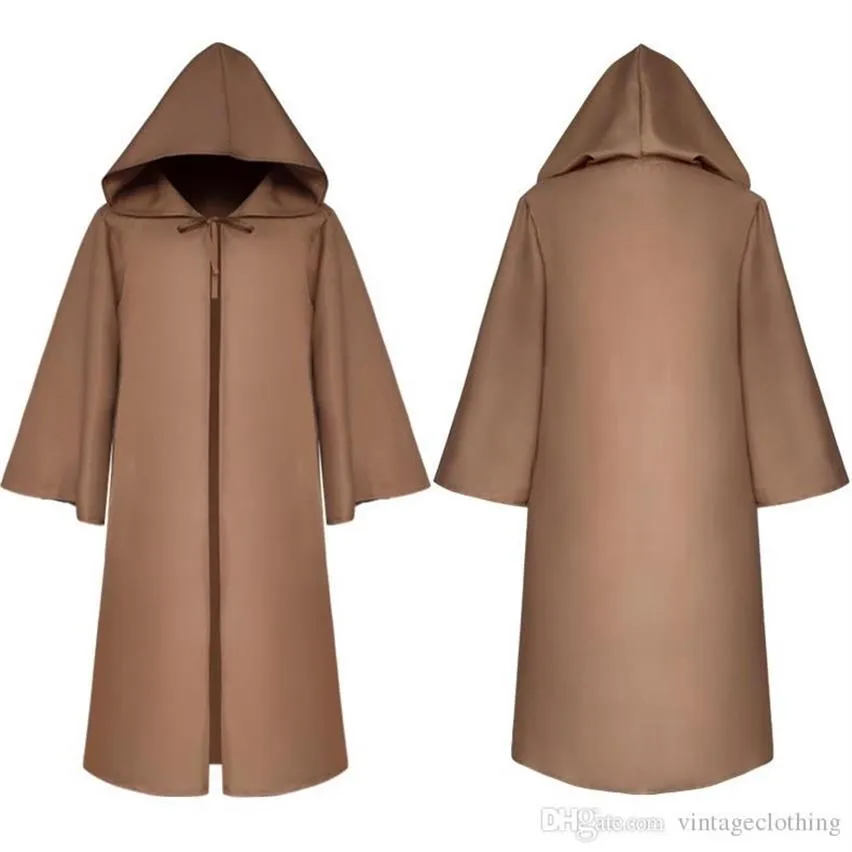DHgate.com:Halloween Black and White Hooded Death Cloak Costume Cape ...