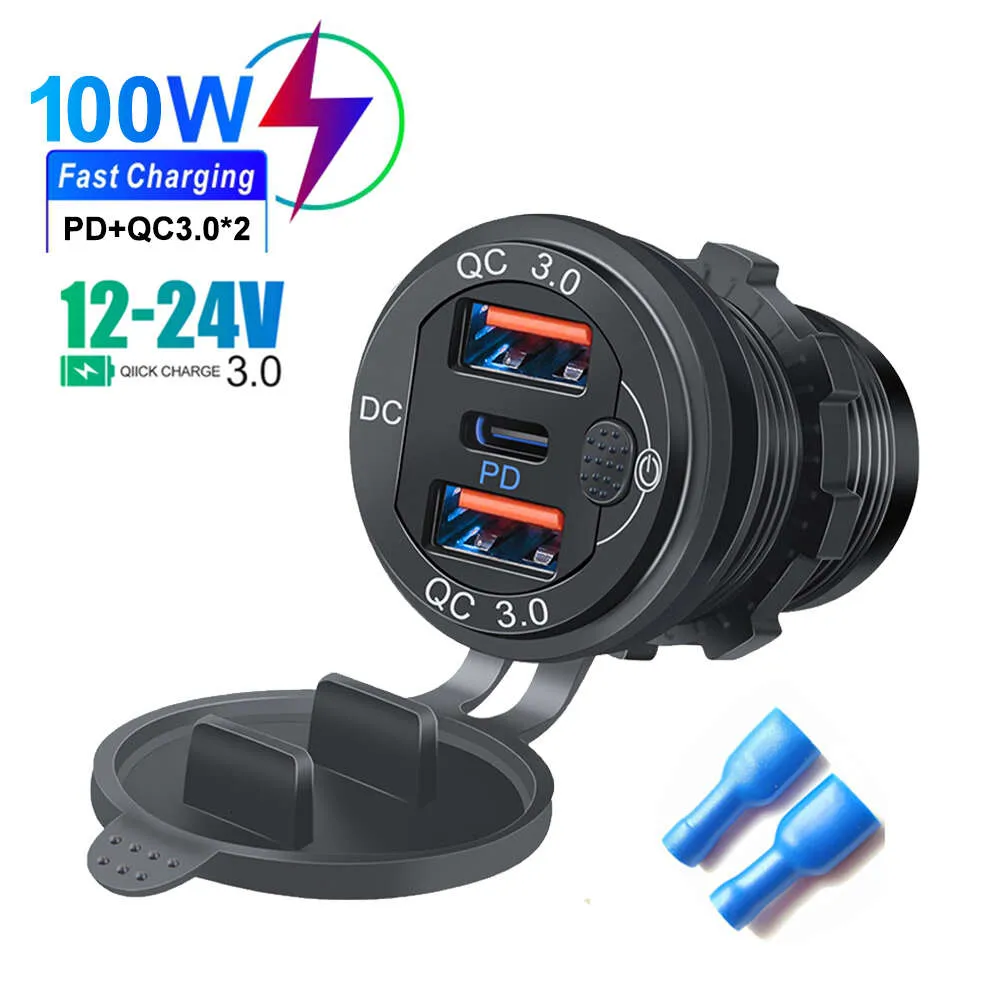 DHgate.com:New 100W Quick Charger Aluminum QC3.0 Three USB Car Charger ...