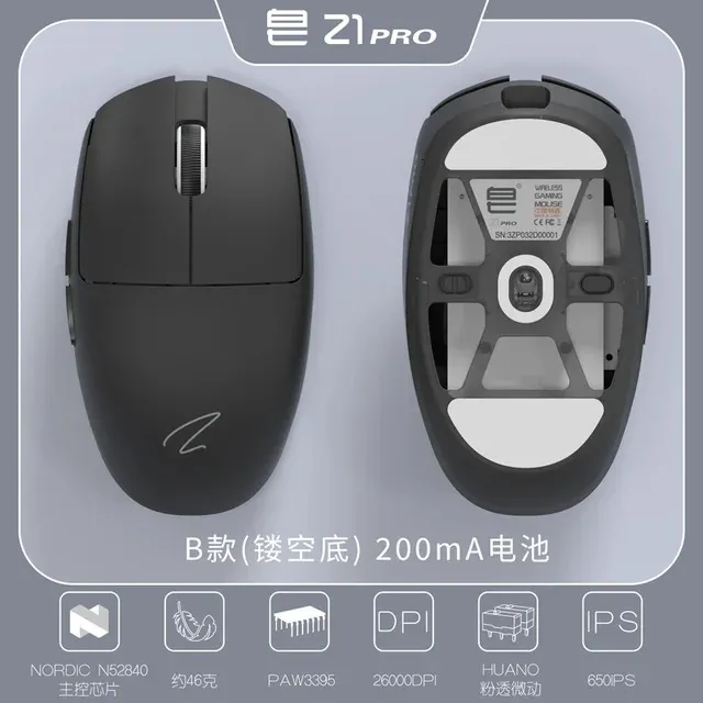 Z1 Pro Dual Mode Mouse: 4k Wireless, RGB, Rechargeable, For Windows ...