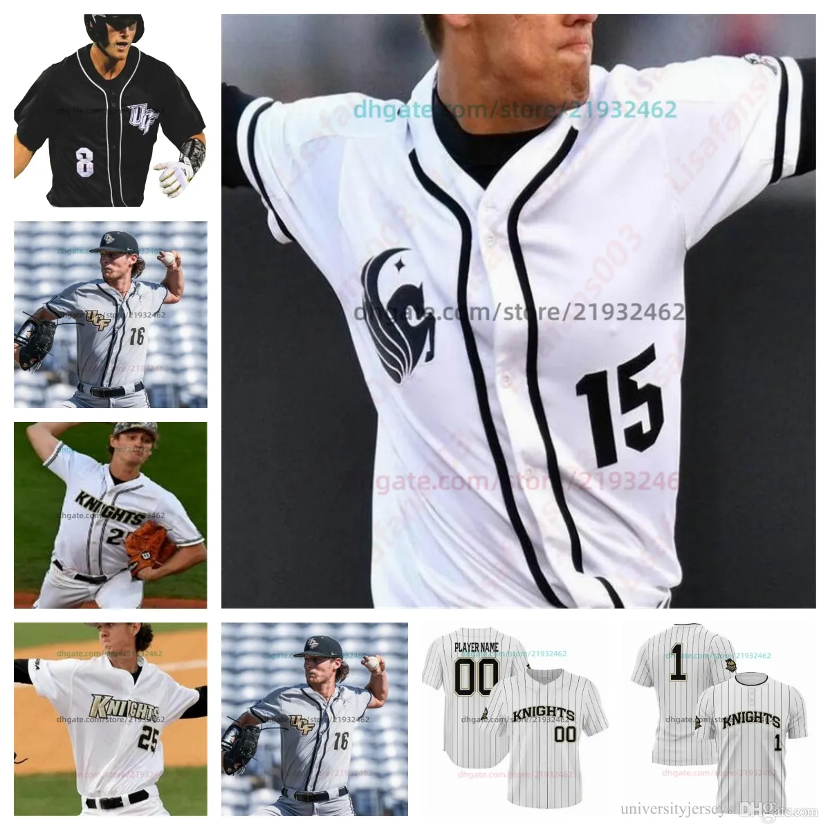 Custom UCF Knights Baseball Jersey: Name & Number Options - Kluska ...