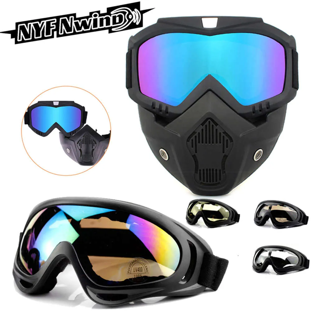 Windproof Motorcycle Goggles Mask - UV Protection Riding Glasses ...