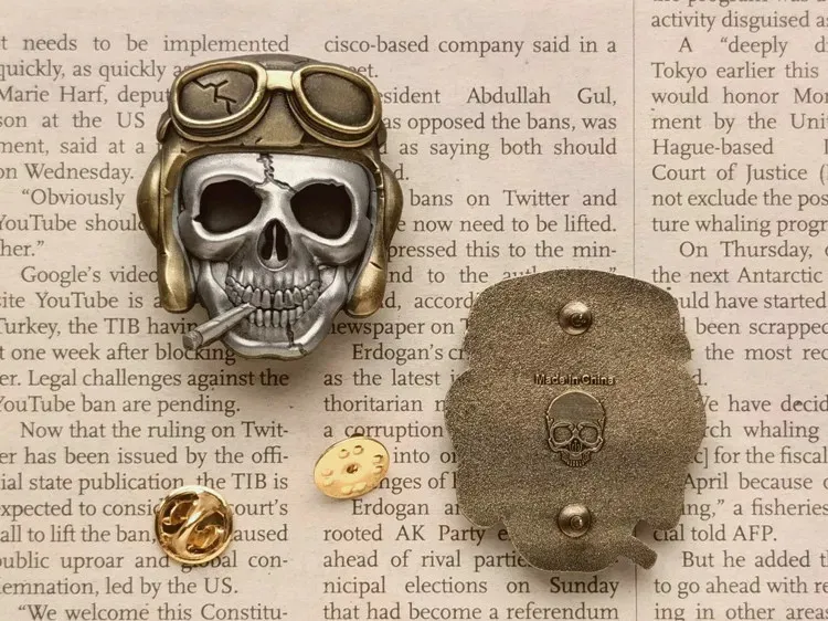 Motorcycle Pin Badges
