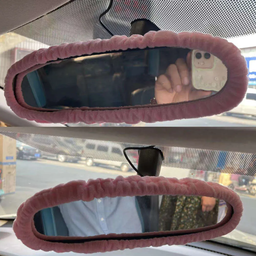 DHgate.com:Soft Flannel Car Rearview Mirror Cover, Auto Rear View ...