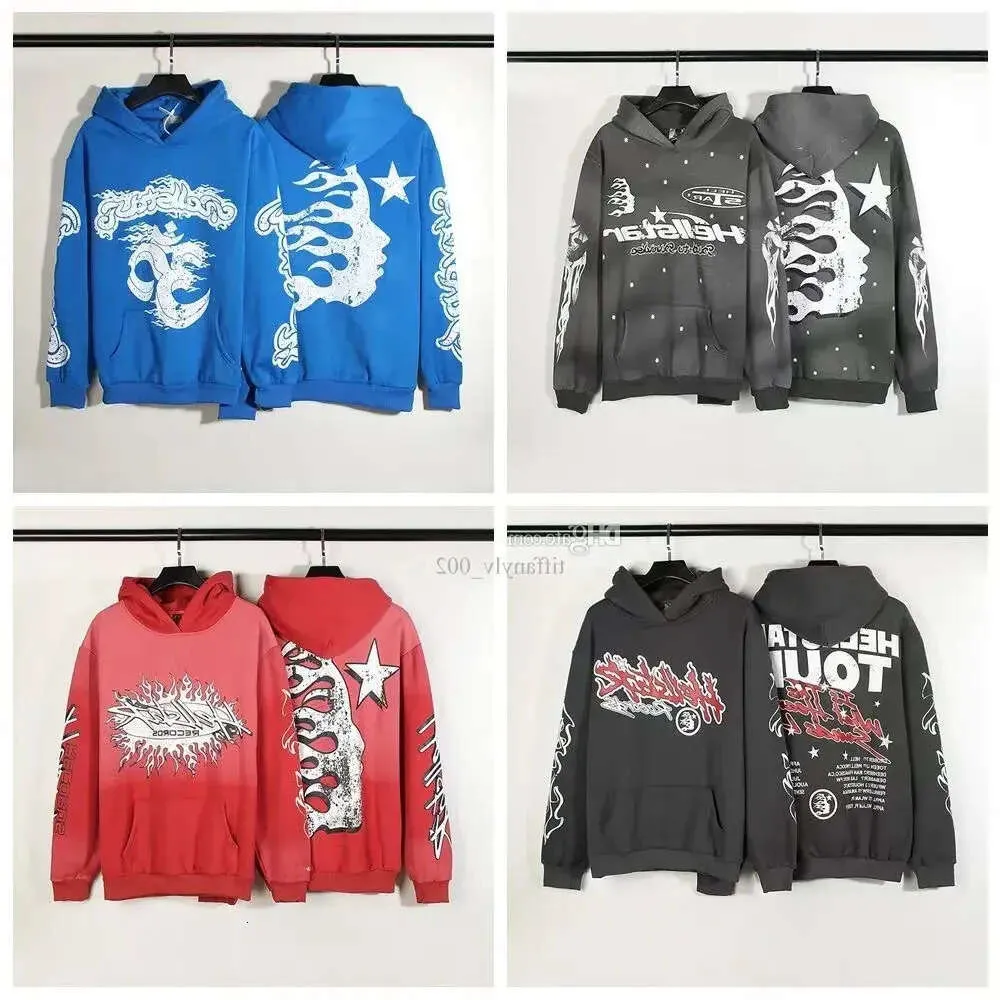 Hellstar Hoodie Plus Fleece For Men And Women New Fall Winter High ...