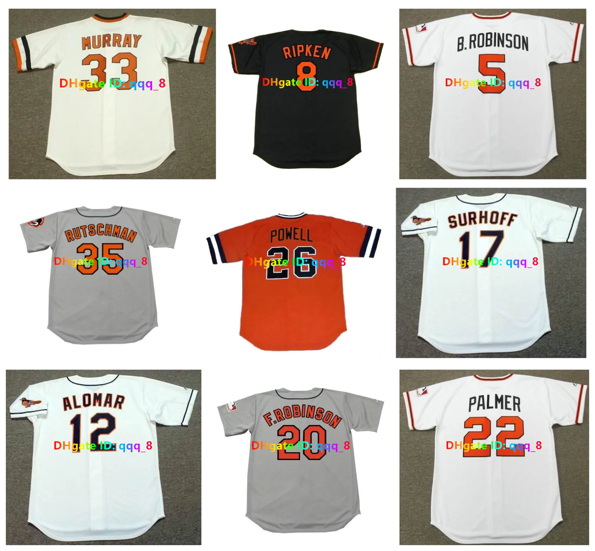 Throwback CAL RIPKEN Jr. Cooperstown Baltimores Baseball Jersey FRANK ...