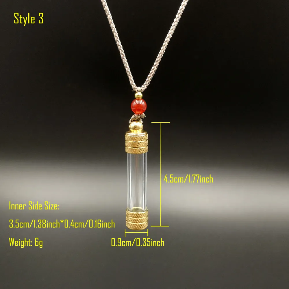 Stainless Steel & Acrylic Tube Lockets Necklace Open Pendant With ...