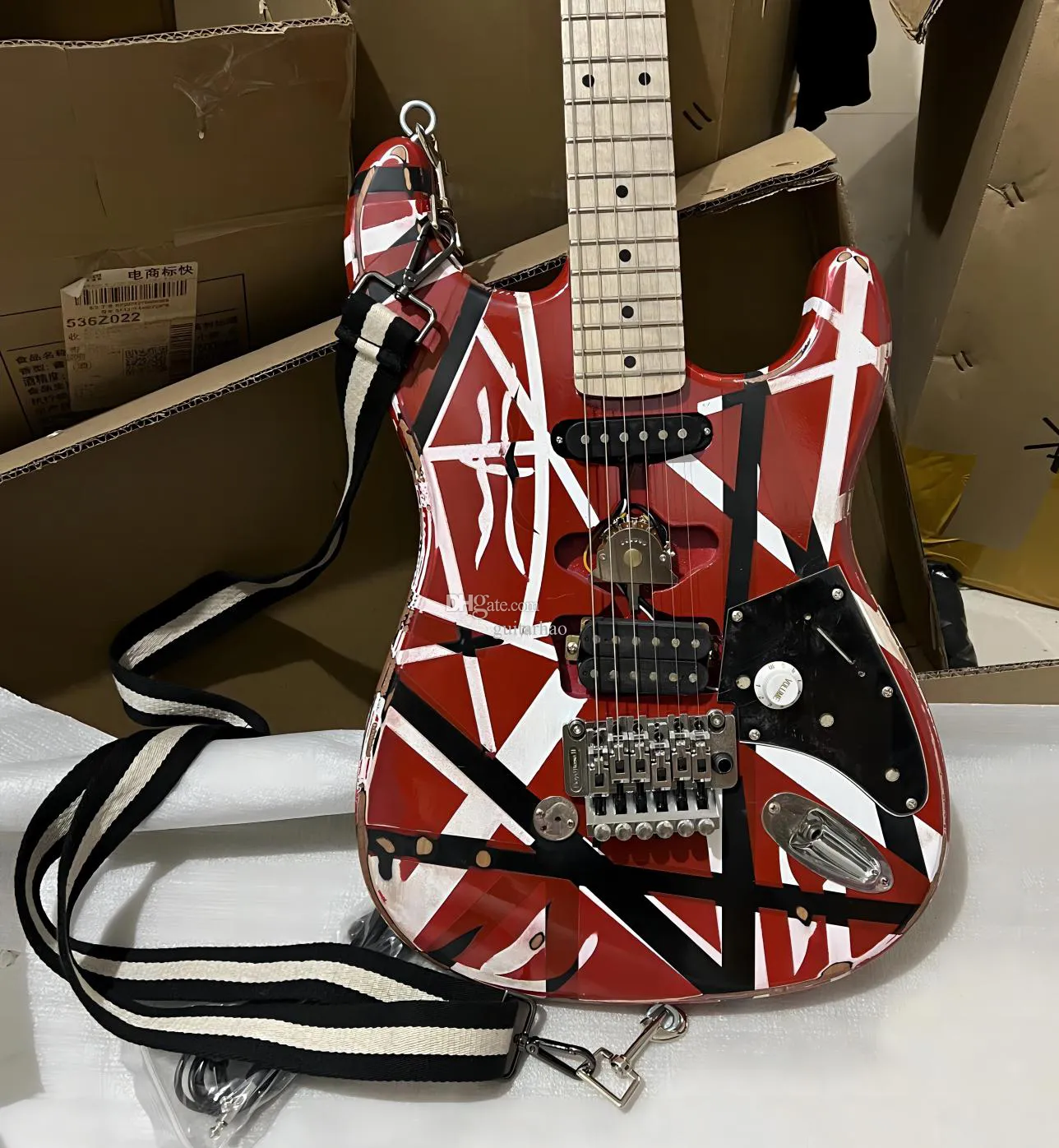 Guitarra Eléctrica Heavy Relic Red Franken 5150 Edward Eddie Van Helen ...