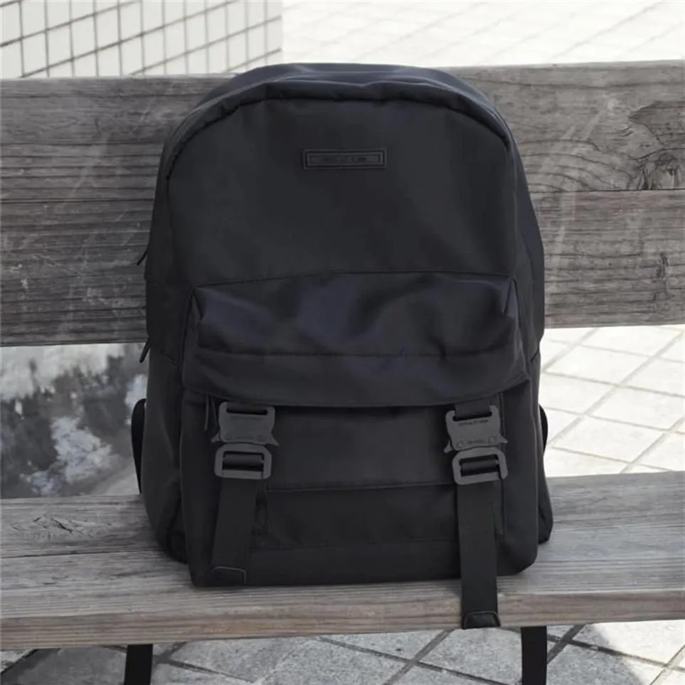 DHgate.com:ALYX 20FW Nylon Rubber Patch Double Front Pockets Backpack ...