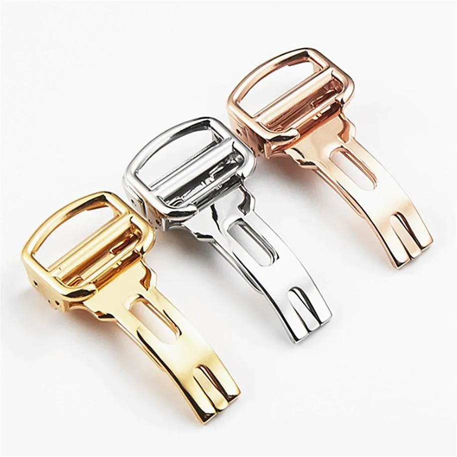 DHgate.com:Stainless Steel Butterfly Buckle Folding Clasp for 18mm199F ...