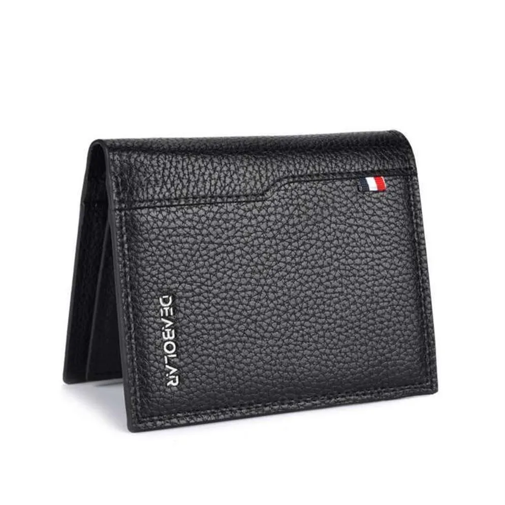 DHgate.com:Mens Genuine Leather Wallet, Slim Bifold RFID Blocking Purse ...