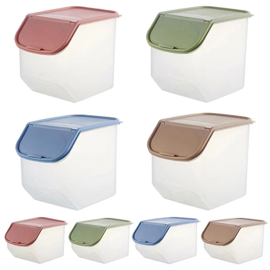 DHgate.com:Plastic Kitchen Cereal Flour Rice Bin Bean Grain Container ...
