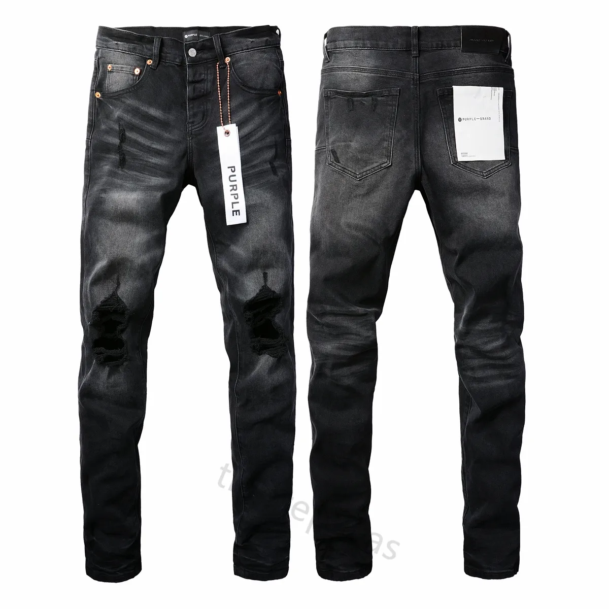 High Street Fashion Mens Purple Hiking Topshop Jamie Jeans With Ripped ...