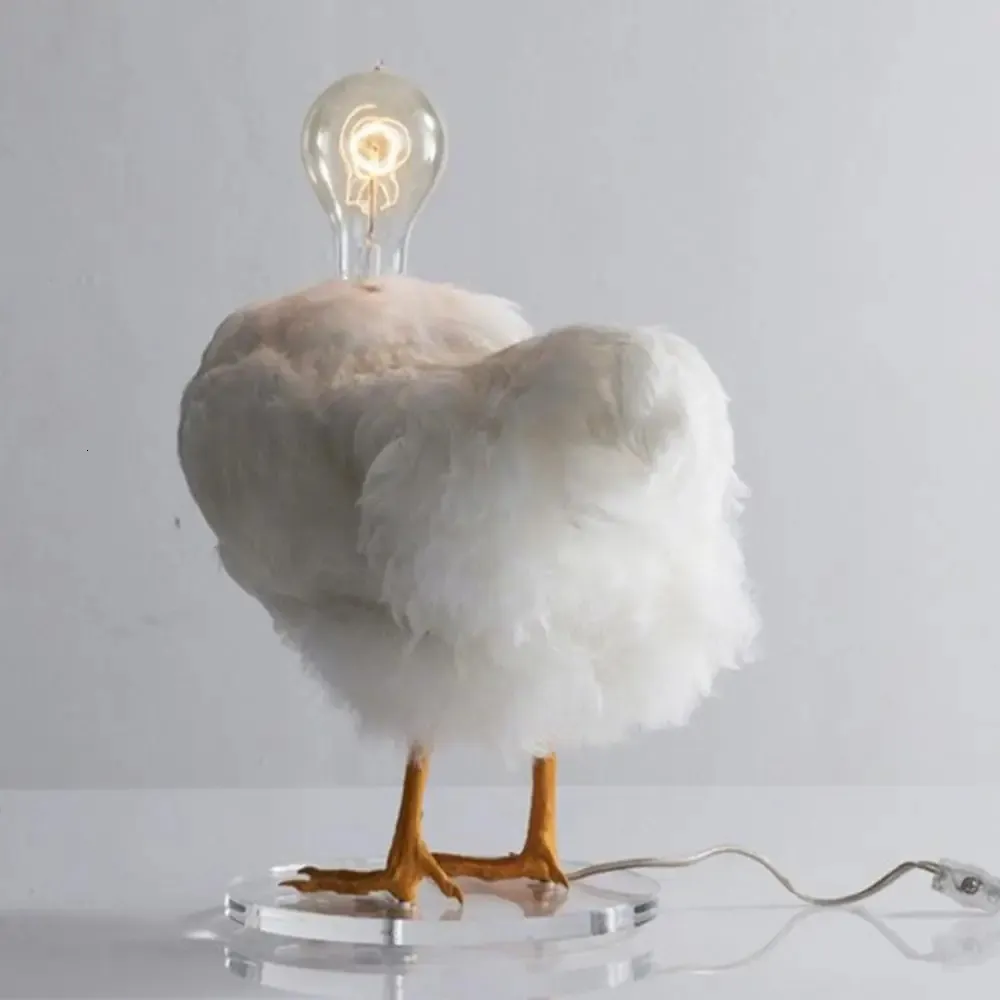 Novelty Taxidermy Chicken Lamp Creative Night Light Decoration For Home ...