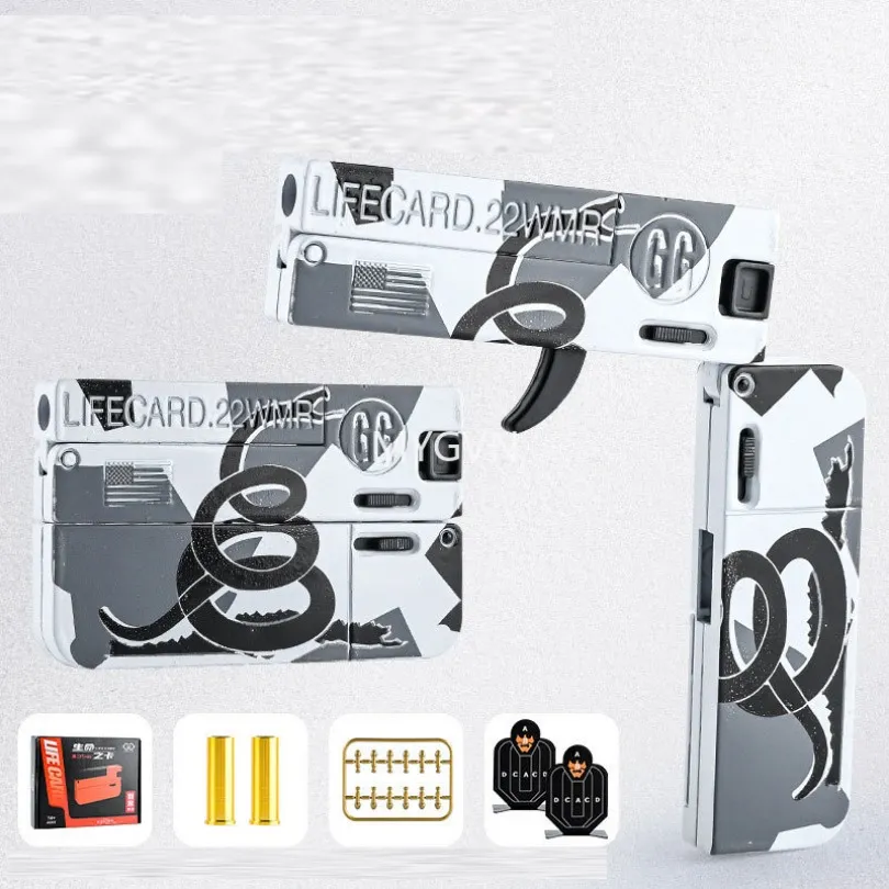 LifeCard Folding Metal Toy Pistol Alloy Shooting... From Toygun, $14.18 ...