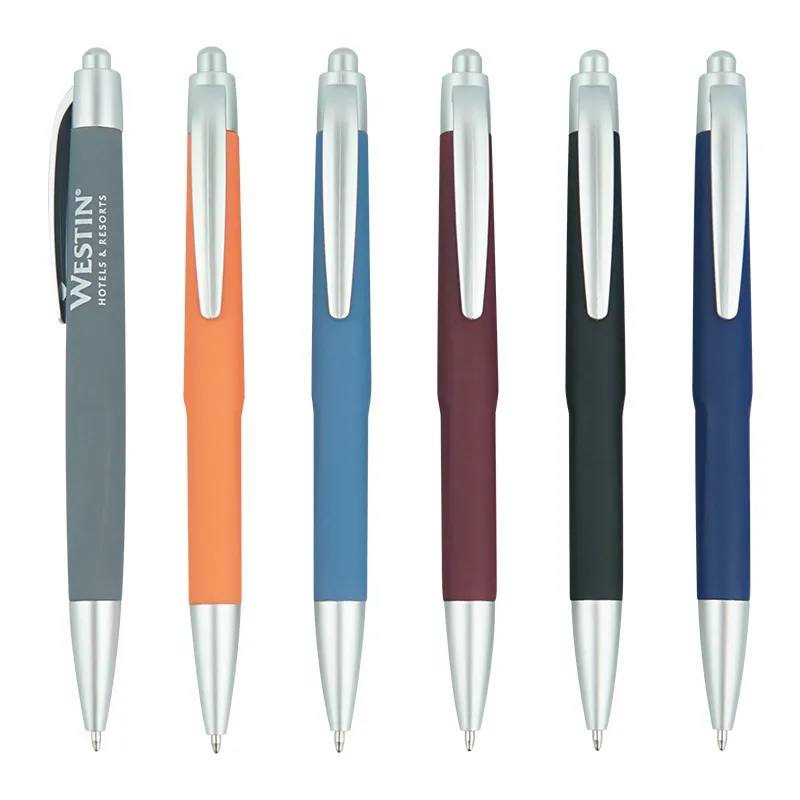 Wholesale Blank Colored Adhesive Ballpoint Pen Press Advertising Pen To ...