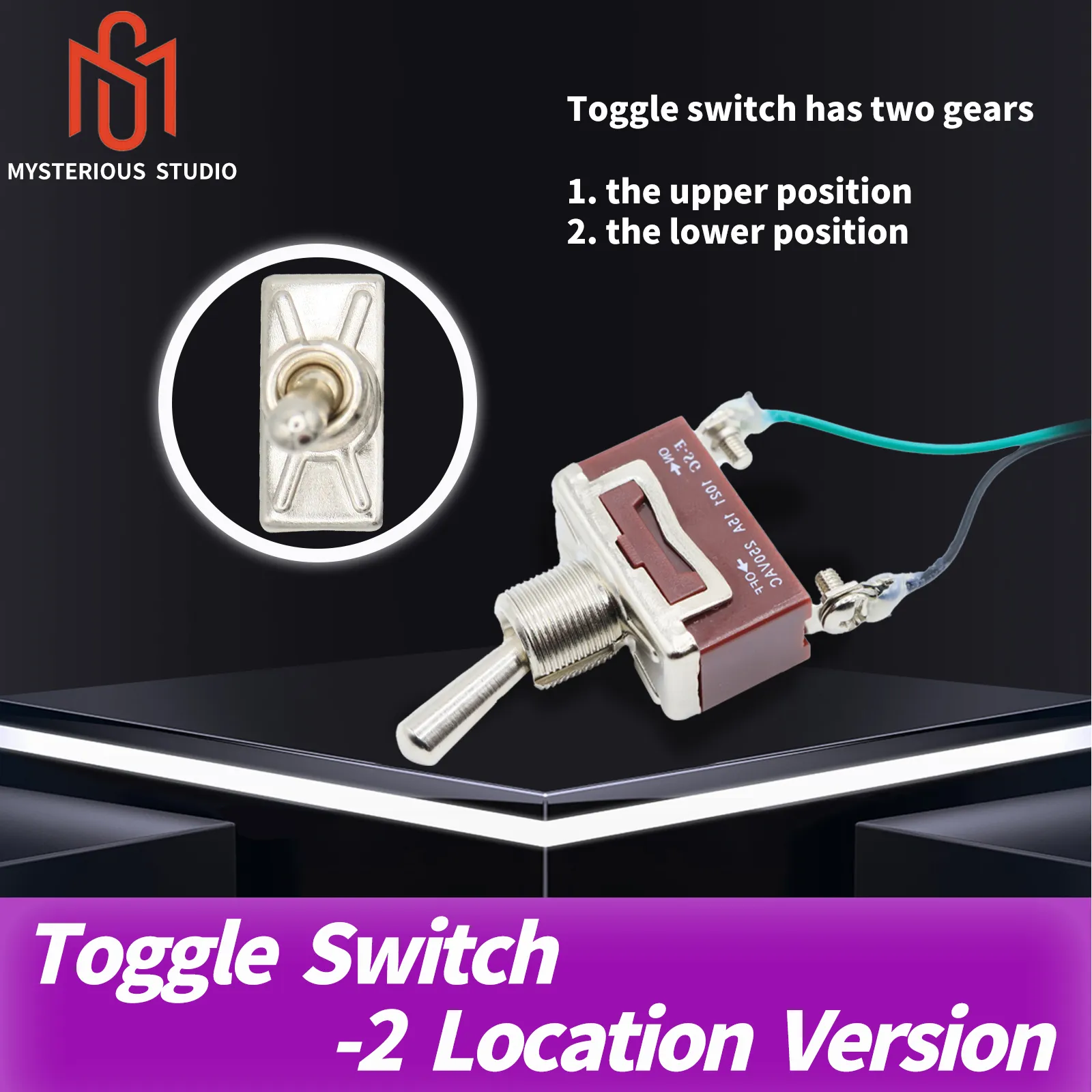 Electronic Mystery Box Escape Game Props Two Position Toggle Switch For ...