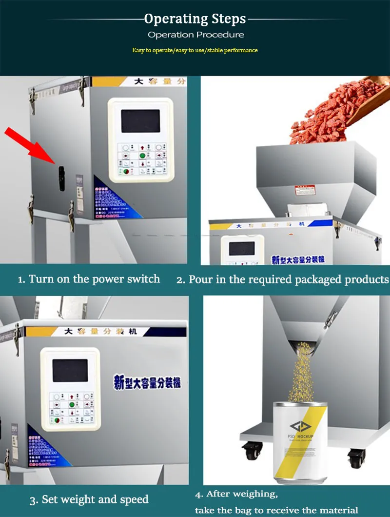 Quantitative Filling Machine for Precise Dosing - Digital Control ...