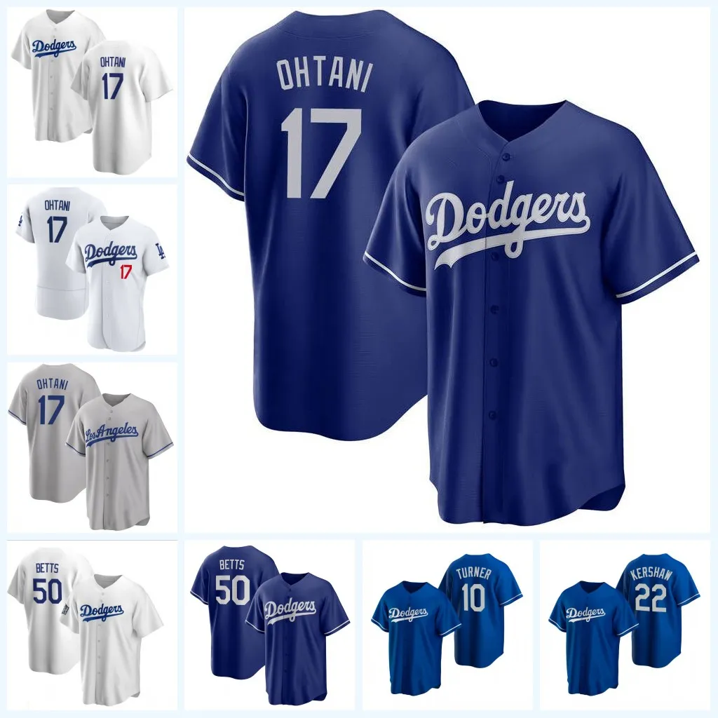 17 Shohei Ohtani 50 Mookie Betts DodgerJersey 5 Freddie Freeman Clayton ...