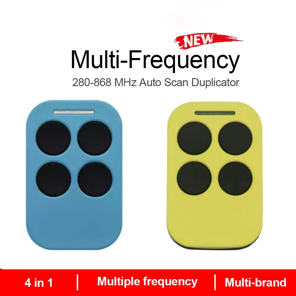 2-Pack Garage Door Remote Control Duplicator, Multi-Frequency Code ...