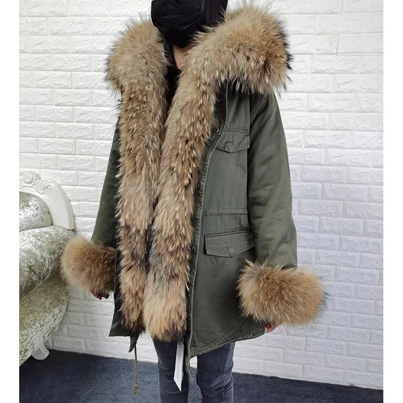 Maomaokong Winter Warm Women's Down Parka with Real Fur Collar and Hood from Dhgate Women's Down ...
