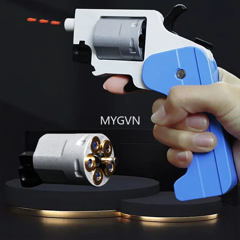 Phantom Deformation Revolver Toy Gun Folding Metal Pistol With Soft ...