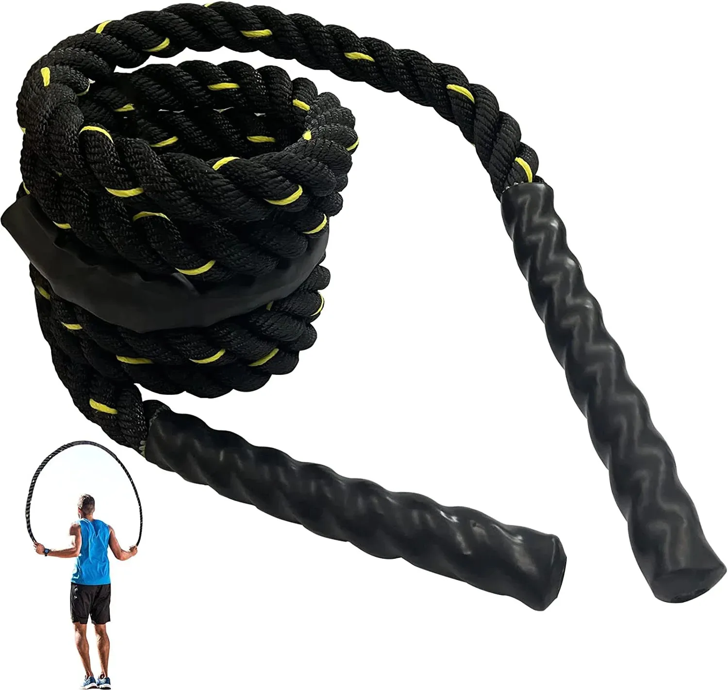 DHgate.com:Jump Ropes Heavy Rope for Fitness Training Crossfit Battle ...