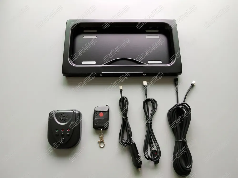 License Plate Cover With Remote Single Plate Shutter Frame For USA ...