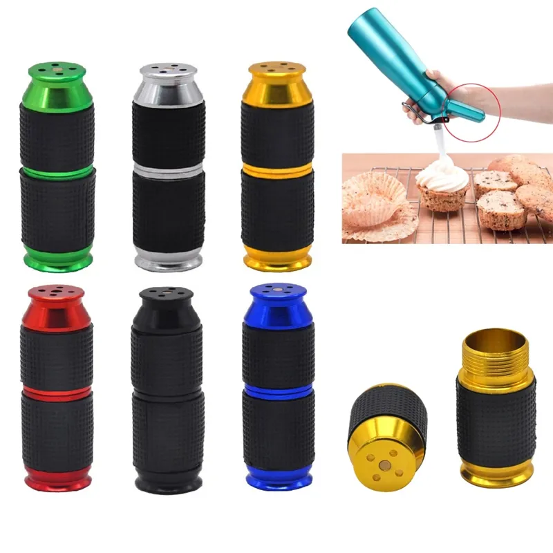 Mini Portable Whipped Cream Dispenser, Rubber Grip Safe Kitchen Whipper ...