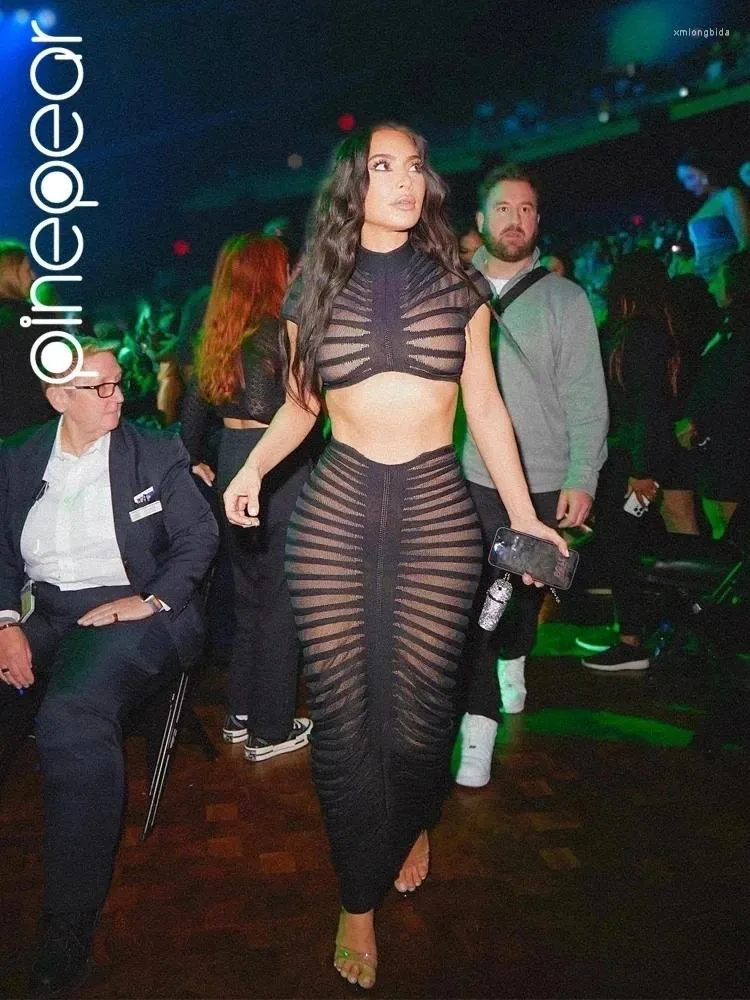 Vestidos De Fiesta PinePear 2024 Otoño Invierno 2 Piezas Set Low Rise Falda Larga Top Ver A ...